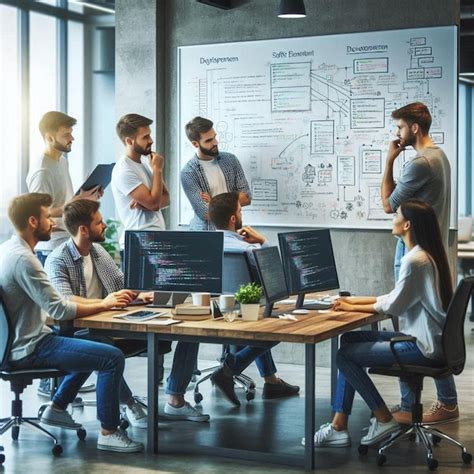 Software Developers In Collaboration Premium Ai Generated Image