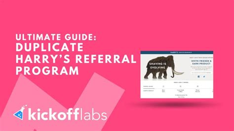 Kickofflabs On Linkedin How To Setup A Social Referral Rewards Campaign Like Harrys