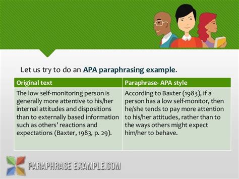 How To Paraphrase Apa Style