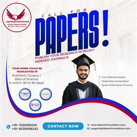 Labtech Innovations Call For Papers Publish Your Research In Highly