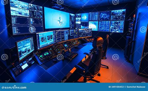 Advanced Cnc Control Panel With Digital Screens Displaying Intricate