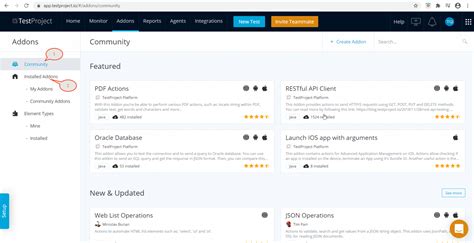 How To Add And Use Testproject Addons In The Automation Project