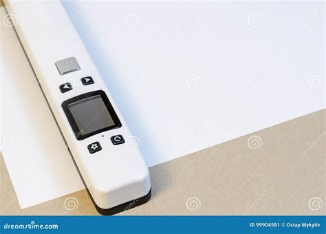 Portable Scan Paper Stock Image Image Of Document Digital 99904581