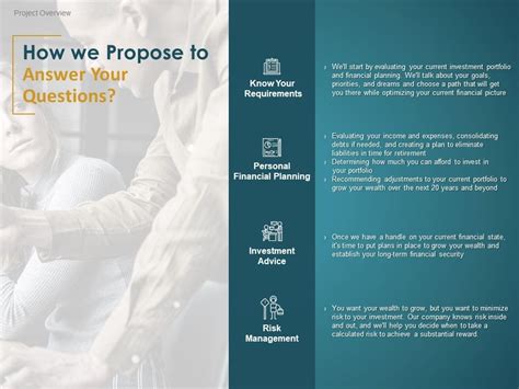 Financial Consultancy Proposal How We Propose To Answer Your Questions Ppt