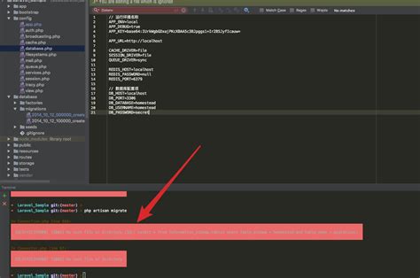 执行 Php Artisan Migrate 报错 2002 No Such File Or Directory Laravel Laravel China 社区