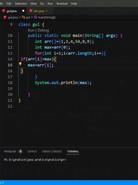 Largest Element In An Array Programming Java Shortvideo Shorts