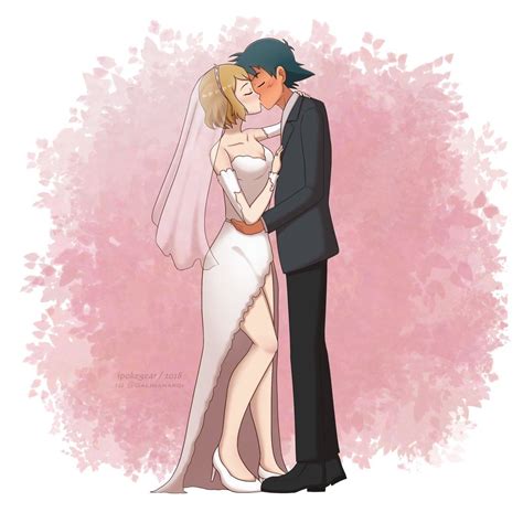 Ash Serena Marriage Wallpapers Wallpaper Cave