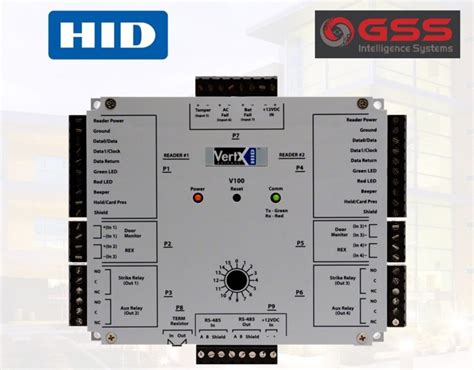 Hid Vertex V100 Door Reader Interface Sub Or Slave Controller Single