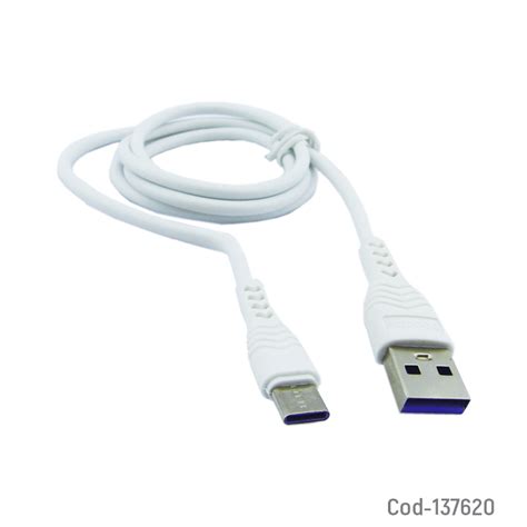 Kolm Cable Usb A Type C De 1 Metro De 5 Amp Marca Abodos Modelo As Ds 31c