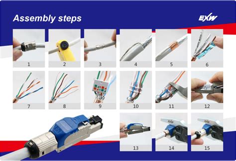 Cat6A Rj45 STP Field Termination Plug EXCELLENCE WIRE INDUSTRIAL CO LTD