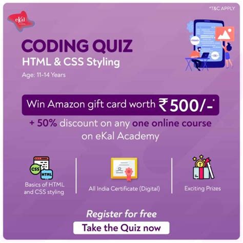 Coding Quiz Html And Css Styling Ekal Academy