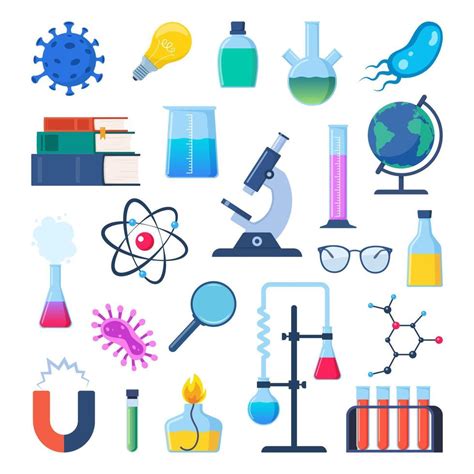 Icons Of Science Chemistry Physics Biology Natural Sciences