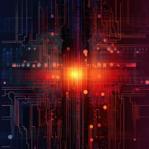 Premium Ai Image Cpu Chip On Motherboard Abstract 3d Render Of A Computer Processor Chip