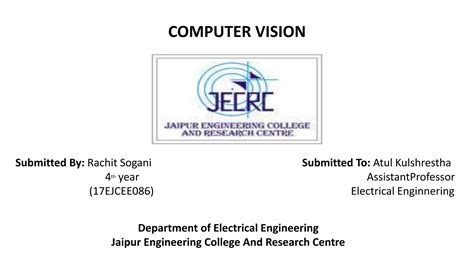 Computer Vision Ppt Pptx