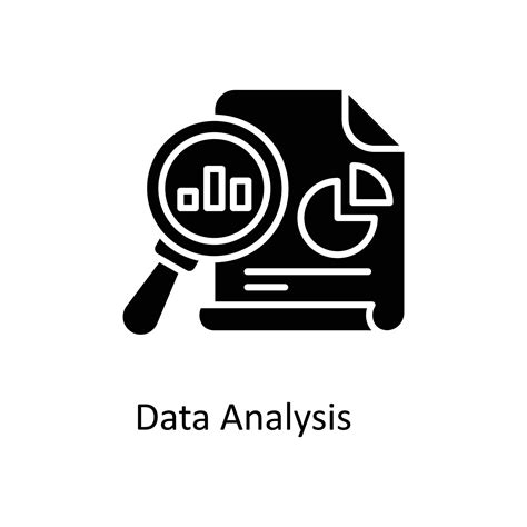 Data Analysis Vector Solid Icons Simple Stock Illustration Stock