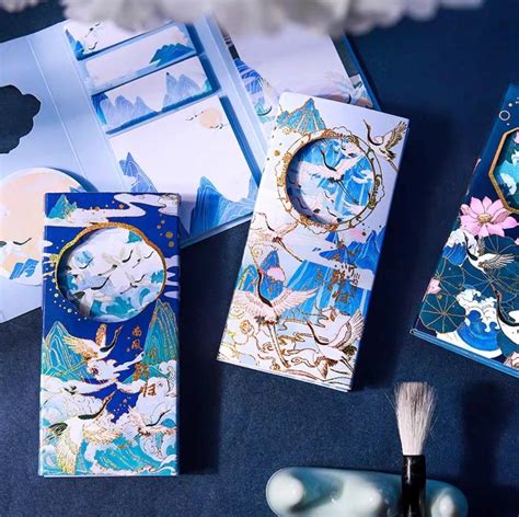 달콤샵🌙 배송공지 마음함 On Twitter 푸름 동양풍 메모지 세트 하늘과 바다를 가득 담은 듯한 시원청량감 넘치는 비주얼의 메모지 세트예요 선물용으로도