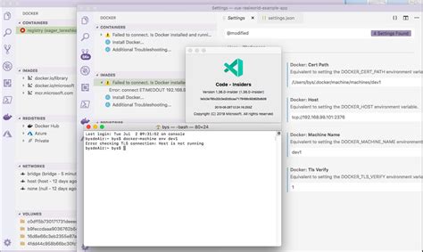 Docker Extension Cannot Be Used After Running The Virtual Box Issue Microsoft Vscode
