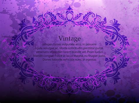 빈티지 꽃 프레임 벡터 Ai Eps Uidownload