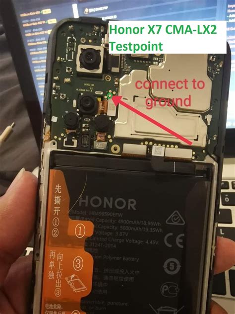 Honor X7 CMA LX2 Testpoint Test Point UnlockTool