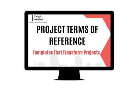 project terms of reference tor template project templates