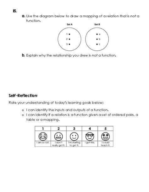 Intro To Functions Identifying Functions Classwork By Msgreenmath