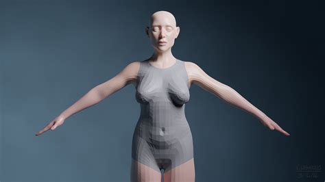 Finding Athena 3d Female Base Mesh