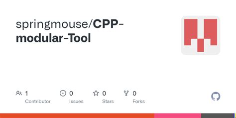 Github Springmousecpp Modular Tool