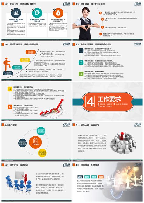 工作计划业务发展规划工作推进会商务ppt模板 彩虹办公