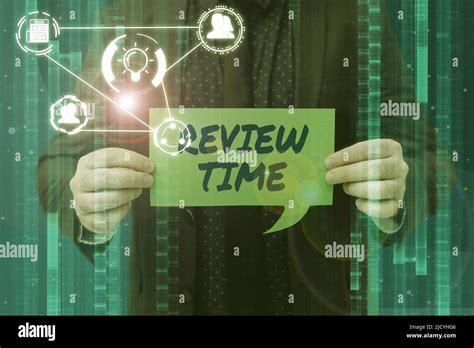 Handwriting Text Review Time Concept Meaning Situation Or System Its