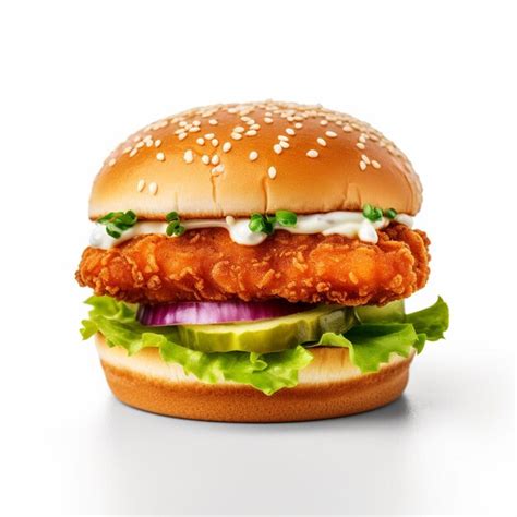 Premium Ai Image Chicken Burger