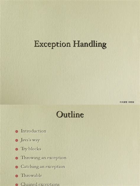 Exception Handling Pdf Class Computer Programming Computer