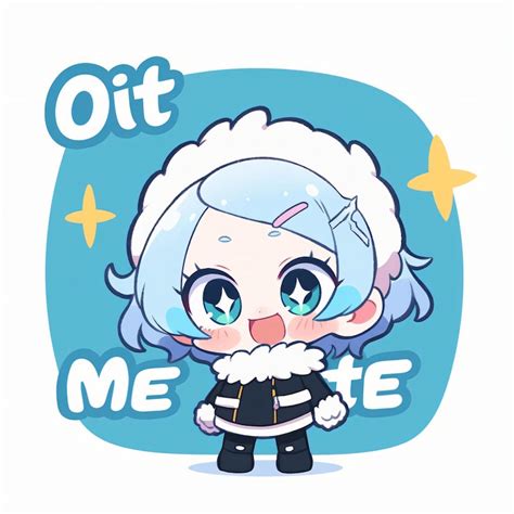 Premium Ai Image Cute Anime Stiker Kawaii Anime Stiker Chibi Stiker