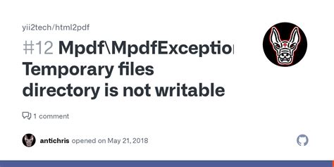 mpdf mpdfexception temporary files directory is not writable · issue