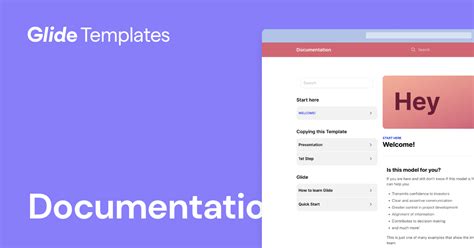 📄 Documentation • Template • Glide Pages Community Resources Glide Community