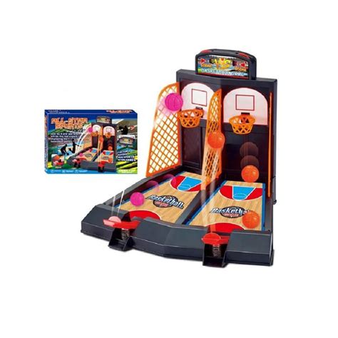 Развивающая спортивная игра настольный детский Баскетбол 28 х 20 5 х 22 см 6 мячей 2х цветов