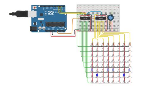 Circuit Design Matrix 8x8 Tinkercad
