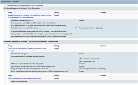 Enable Bitlocker On C Drive By Gpo And Save To Ad Microsoft