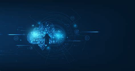 클라우드 컴퓨팅 개념 추상 클라우드 연결 기술 배경입니다 네트워크 서버에 대한 스톡 벡터 아트 및 기타 이미지 네트워크 서버 사회 문제 가상현실 Istock