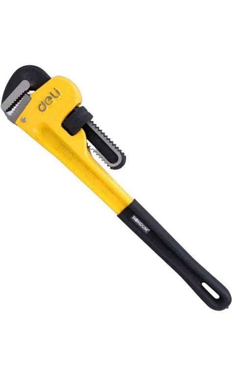 18” Stilson Type Pipe Wrench Deli With Silicon Grip Heavy Duty Steel