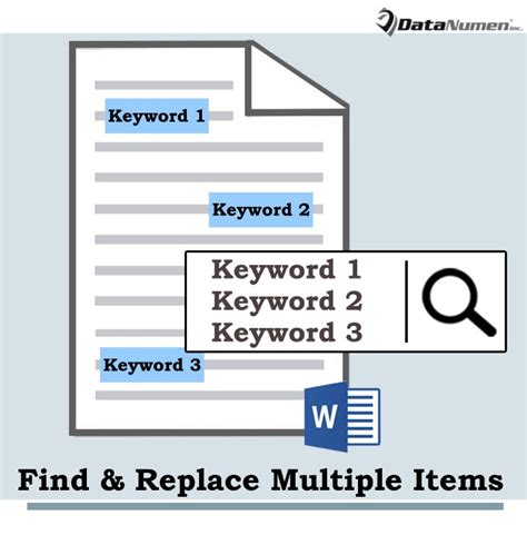 How To Find And Replace Multiple Items In Your Word Document