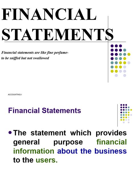 Financial Statments Pdf Debits And Credits Expense