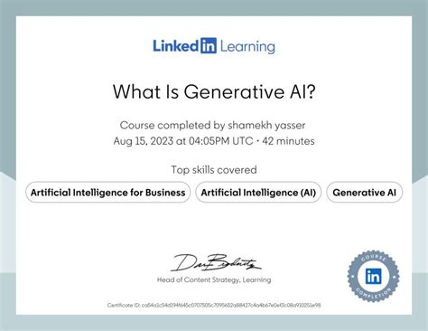 Shamekh Yasser On Linkedin Certificate Of Completion