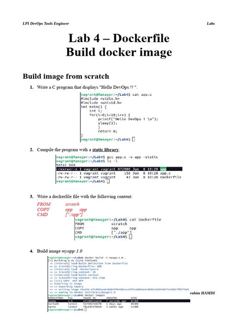 Lab4 Dockerfile Download Free Pdf Information Technology Software