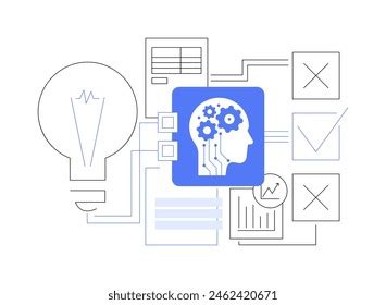 Ai Enhanced Hypothesis Testing Abstract Concept Vector Stock Vector Royalty Free