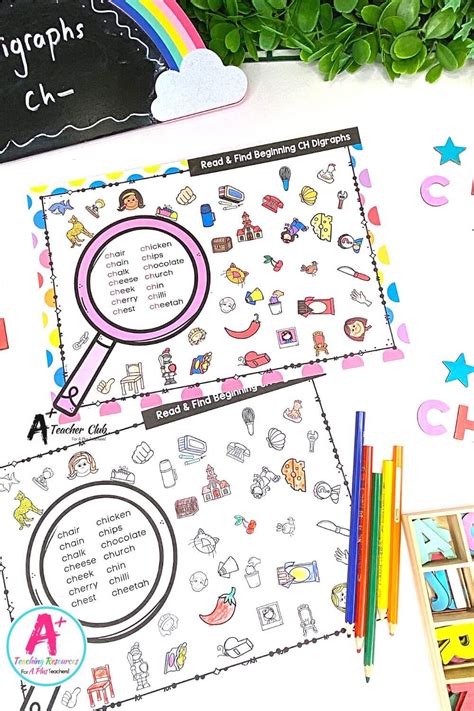 Ch Digraph Activities A Plus Teacher Club