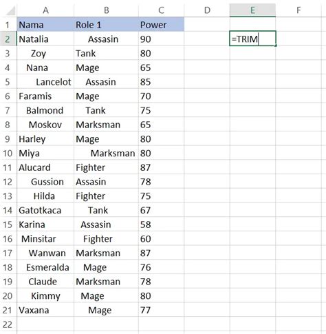 Cara Menggunakan Fungsi Trim Excel Tutorial Excel Lengkap