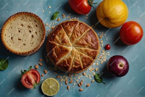 Premium Photo Stylish Flat Lay Featuring Torta Ing