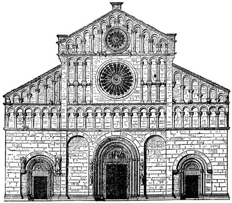 Romanesque Cathedral Clipart Etc