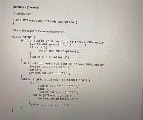 Solved Question 2 5 Marks Given This Class Class