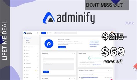 Wp Adminify Lifetime Deal For 69